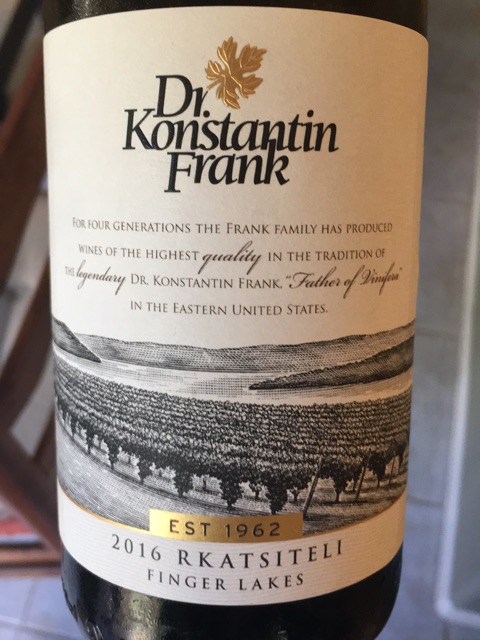 Dr. Konstantin Frank - Rkatsiteli - 2016 | Exploring.Wine